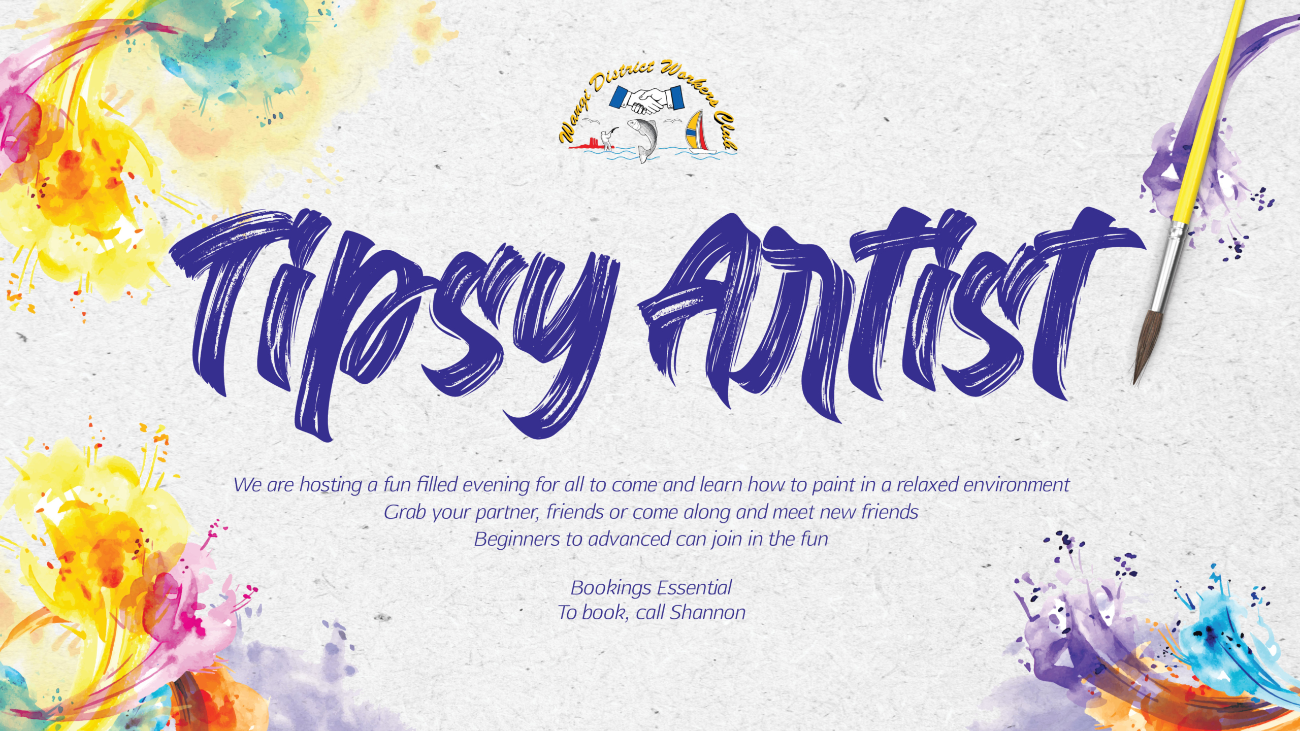 Tipsy Artist - TV - Wangi Workers Club - Wangi District Workers Club