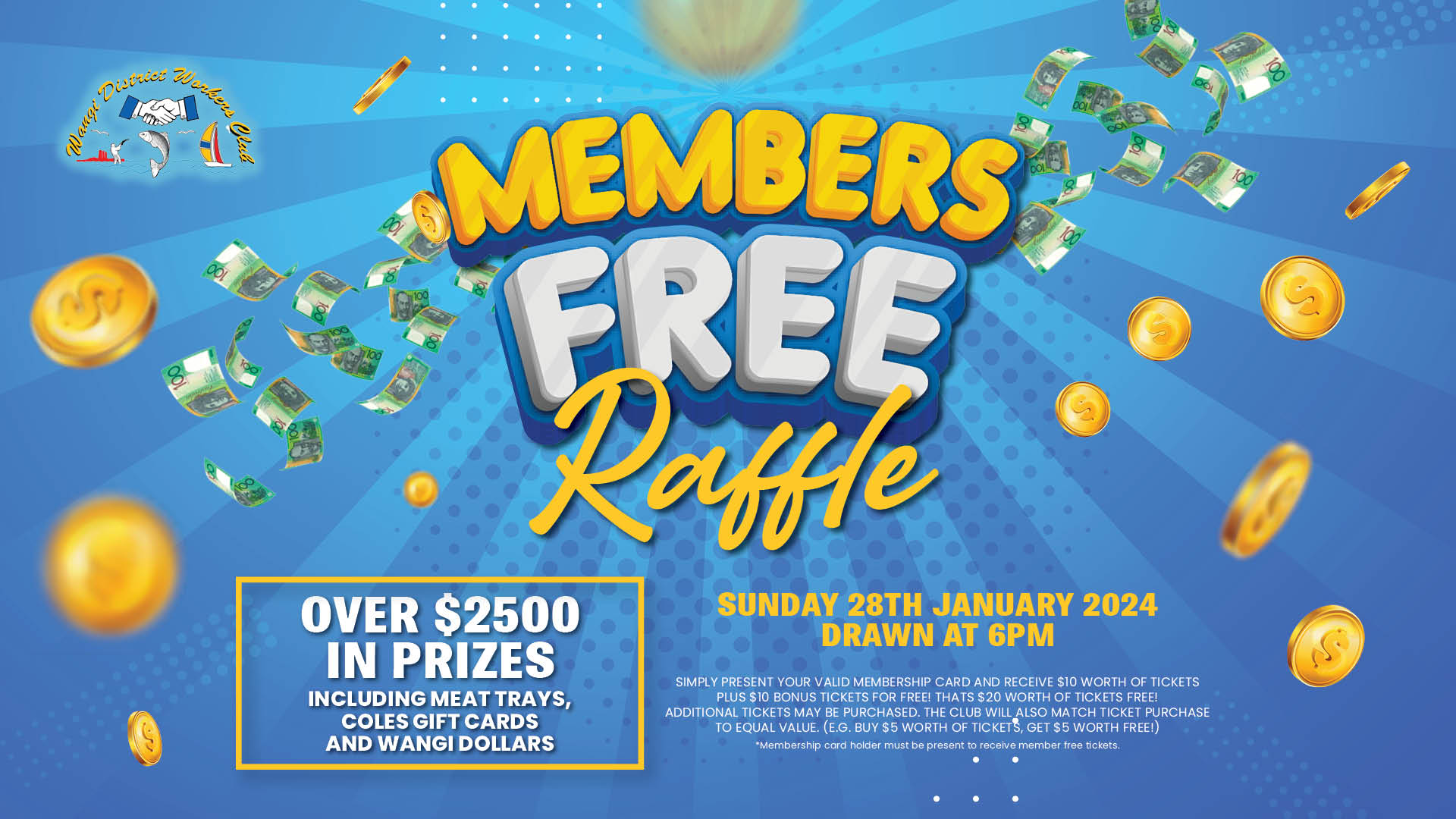Members Free Raffle 2024 - TVL - Wangi Workers - Wangi District Workers ...